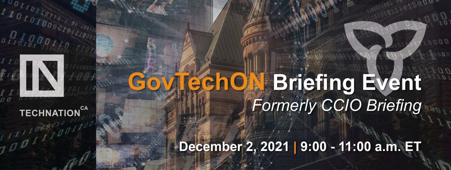 GovTechON (formerly CCIO Briefing Event) - TECHNATION