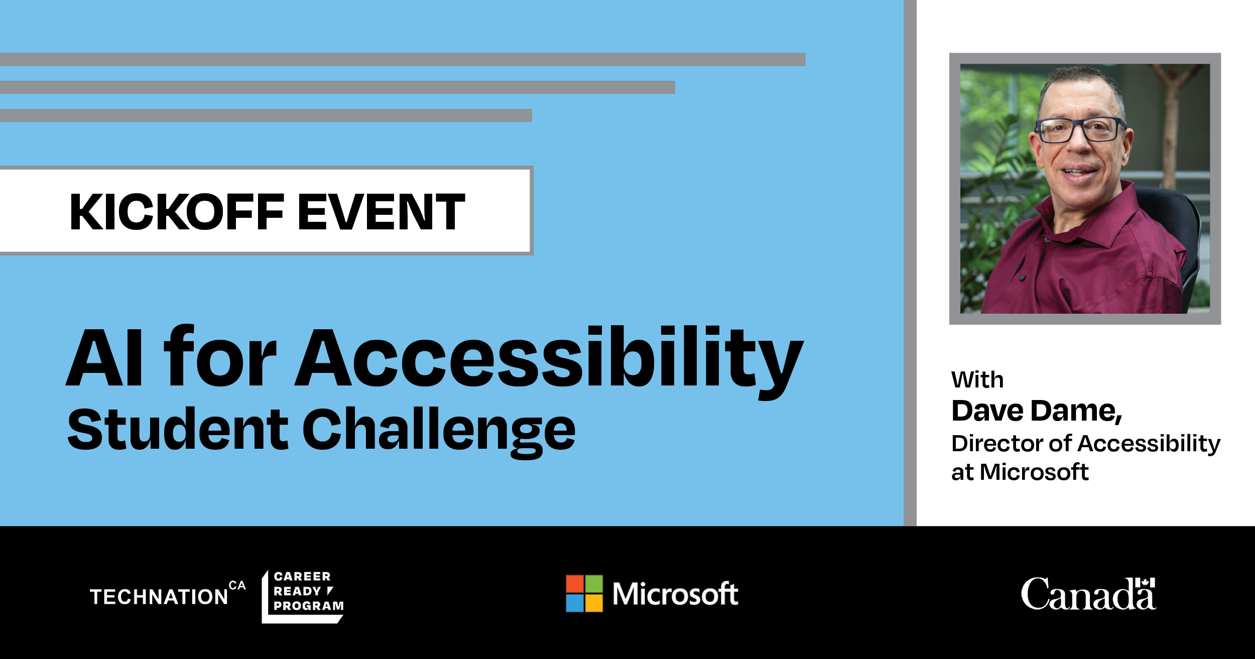 AI for Accessibility Student Challenge Kickoff - TECHNATION