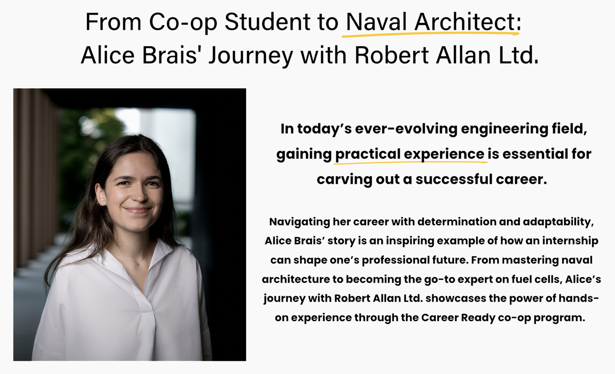 Career Ready Success Story - Alice Brais - TECHNATION